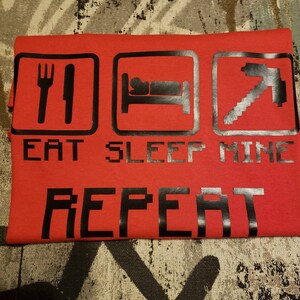 Eat Sleep Mine Repeat SVG , Gamer SVG , Minecraft T-shirt SVG , Eat ...