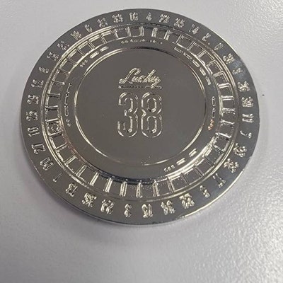 Fallout Platinum Poker Chip Lucky 38 - Etsy