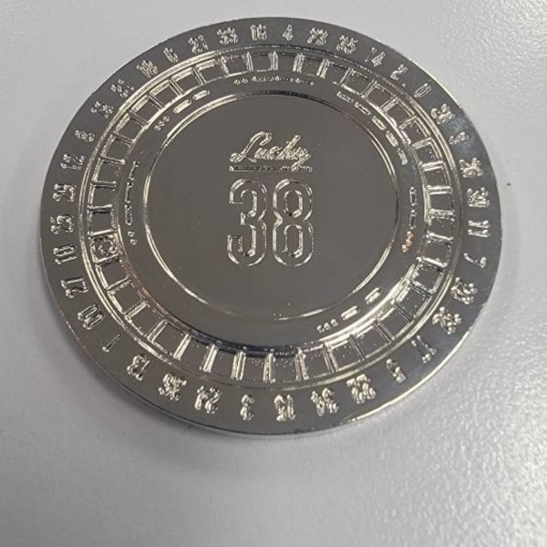 Fallout Platinum Poker Chip - Lucky 38 - Etsy