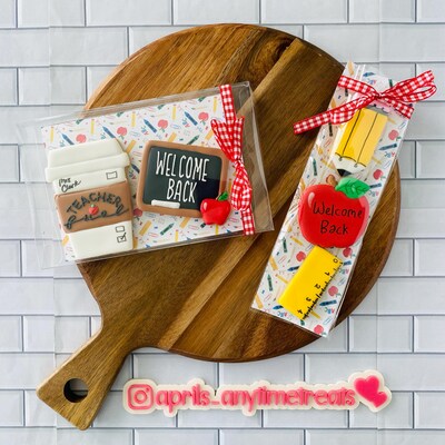 Printable Teacher Appreciation Cookie Topper Set Best Teacher Ever ...