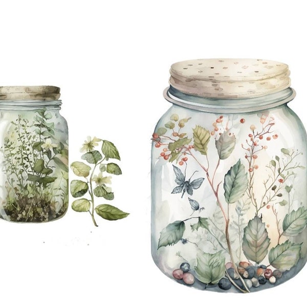 Fantasy Jars 30pc Clipart Bundle | Mystery Jars Digital Printable ...