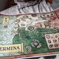 Map of Termina From Legend of Zelda, Majoras Mask - English or Hylian ...
