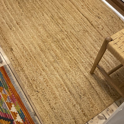 Natural Jute Rug Jute Braided Rug Bohemian Jute Rug Rectangular Jute ...