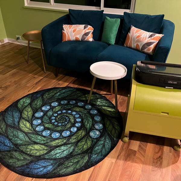 Christmas Fancy Rug, Christmas Tree Rug, Christmas Themed Rug ...