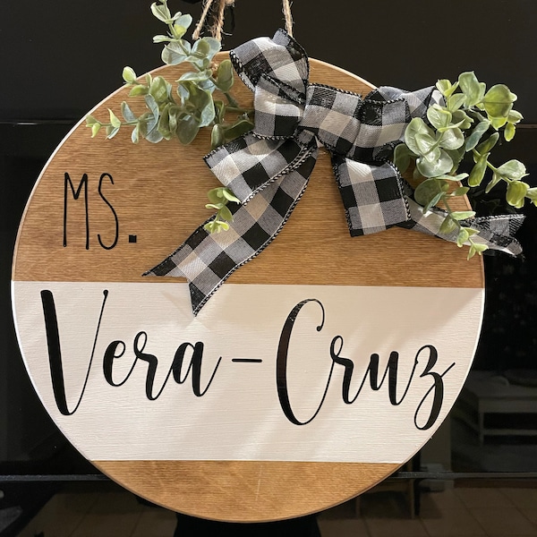 Personalized Teacher Custom Farmhouse Classroom Sign. Custom Teacher ...