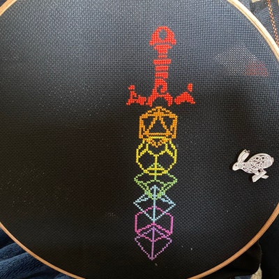 Dice Sword Cross Stitch Pattern PDF Digital Download D20 Dnd Game ...
