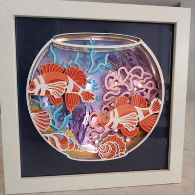 3D Hydrangea Flowers Shadow Box SVG, 8x10 Inch Layered Hortensia 3D Svg ...