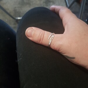 Silver Sewing Needle Ring - Etsy