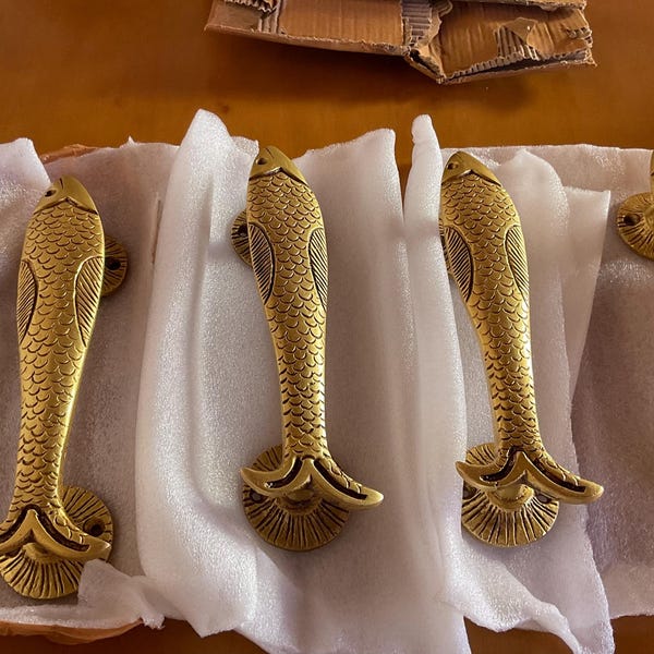 Dragon Handle | Brass Mythical Creature Art | Window Wardrobe Hardware ...