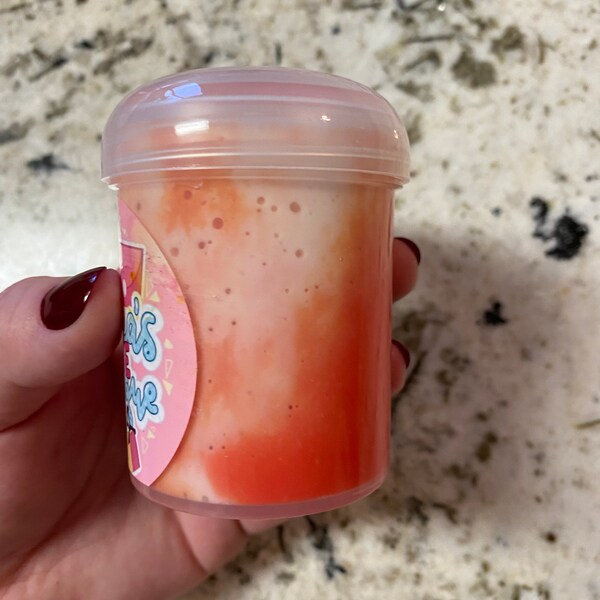 Slime: Slime transparente Pink Blob, slime rosa, slime de caramelo, slime perfumado, slime ...