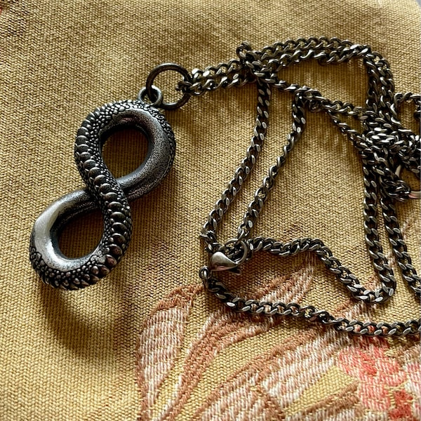 Midgard Serpent Necklace, Infinity Knot Viking Jormungandr Pendant ...