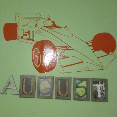 Formula One Wall Decal Wall Sticker Sports Car Racing Interior - Etsy