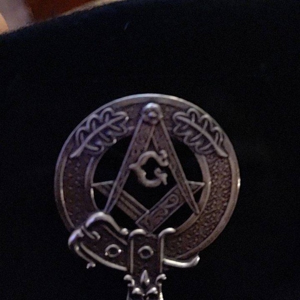 Masonic (freemason) Cap Badge/brooch - Square and Compasses - Made in ...