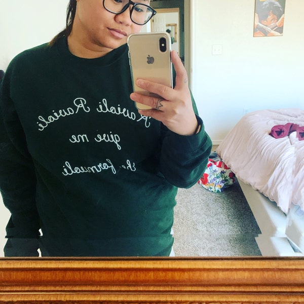Ravioli Ravioli Give Me the Formuoli Crewneck Sweatshirt - Etsy