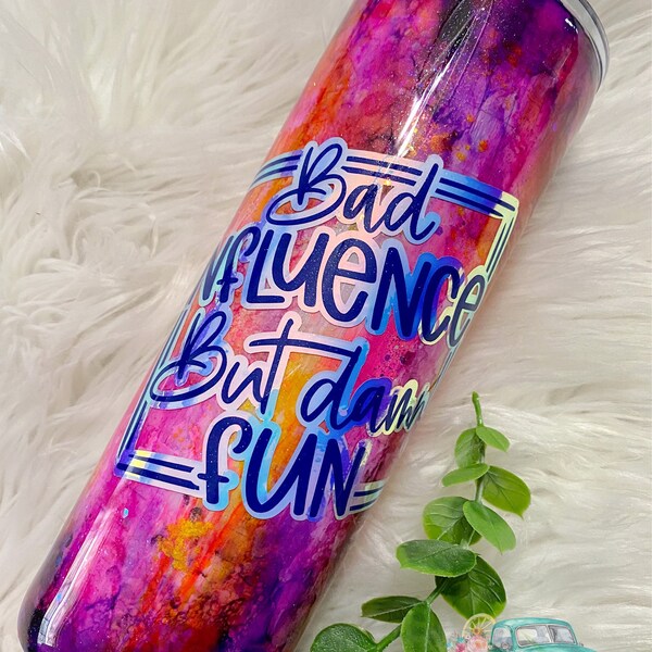 Bad Influence but Damn Fun Svg, Funny Svg, Sarcastic Svg, Funny Quote ...