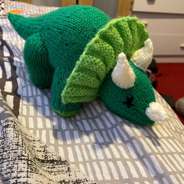 Clarence the Dragon Toy Knitting Pattern by Georgina Manvell - Etsy