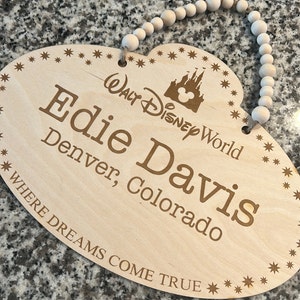 Custom Mickey Large Name Tag, Mickey Name Tag, Mickey Home Decor ...