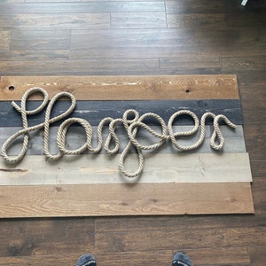 Giant Personalized Rope Wall Name for Nursery Decor, Extra Large ...