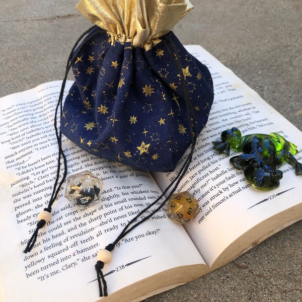 Dice and Drawstring Bag (dnd Dice Bag) PDF Sewing Pattern; RPG Dice Bag ...