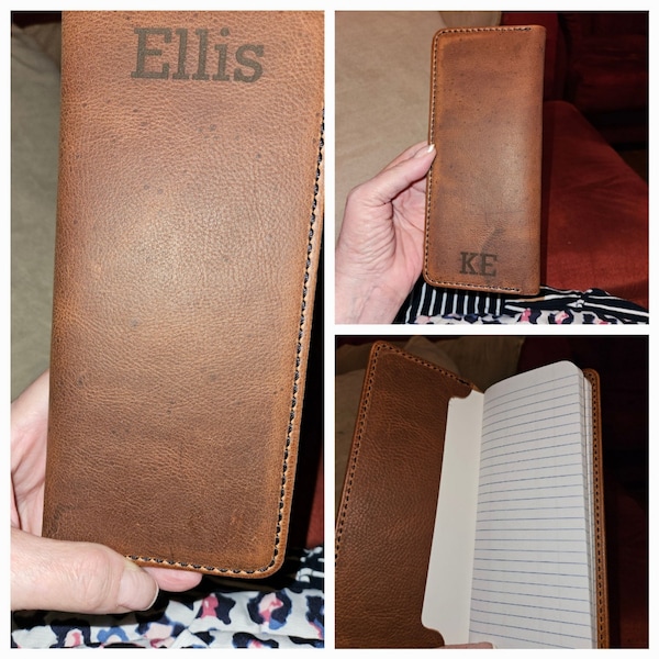 Kodiak Leather Tally Book Cover: Oilfield Record, Personalized ...