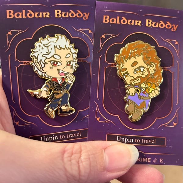 BG3 Pins | Baldur's Gate 3 Inspired Enamel Pins | Astarion, Gale, Wyll ...