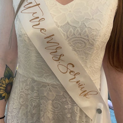 Future Mrs. Sash Personalized Bride Sash Bachelorette Bride - Etsy