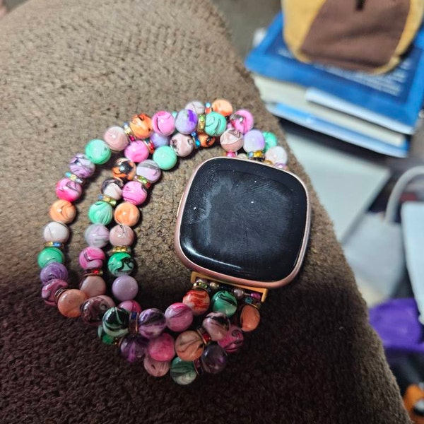 Light Pink Pastel Watch Band Compatible With Apple Watch With Imitation ...