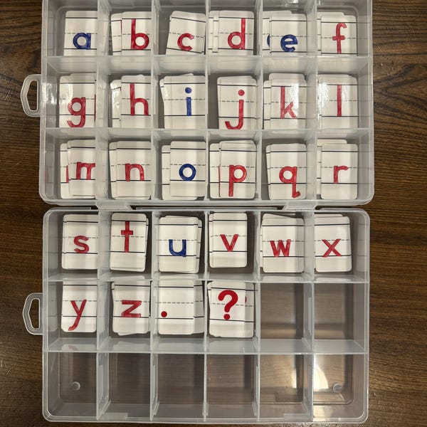 Montessori Moveable Alphabet Clip Art - Etsy