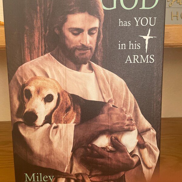 Personalized Jesus Holding Baby Jesus Playing Guitar Child Safe in the ...