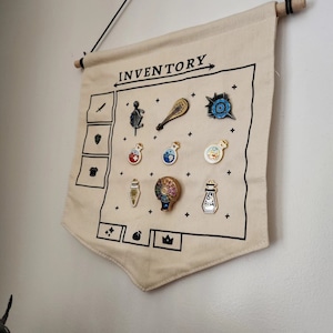 Inventory Enamel Pin Display Canvas Banner - Etsy
