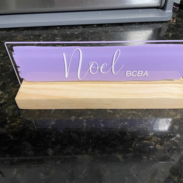 Desk Name Plaque - Etsy