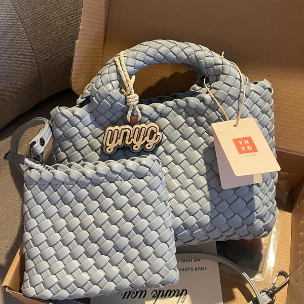 Calliope Denim Tote Bag Limited Edition, Hand Woven Tote, Carry All ...