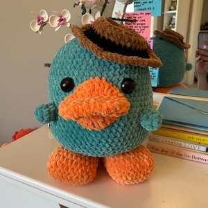 Perry the Platypus Crochet Pattern, Phineas and Ferb Pattern, Ducky ...