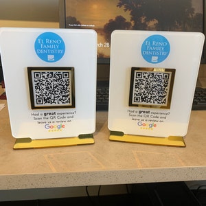 QR Codes Social Media Plaque Business Acrylic Sign Scan to Pay - Etsy