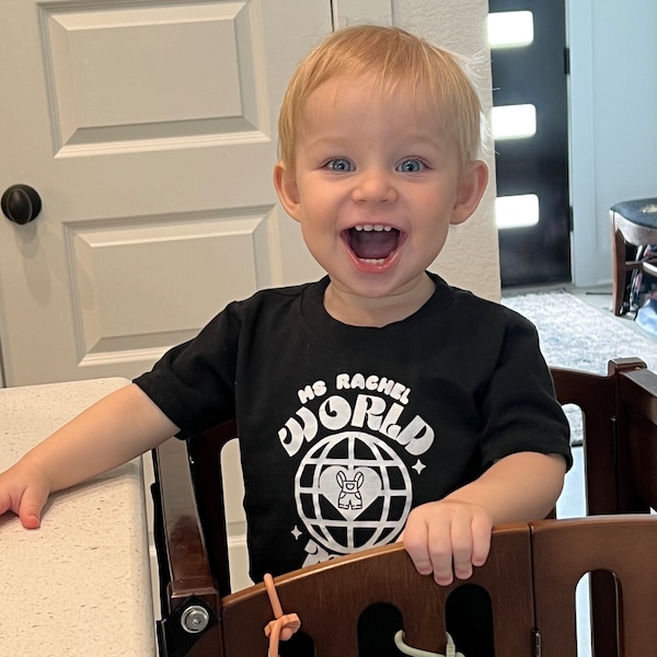 Ms. Rachel World Tour | Baby Tee, Toddler T-shirt | Kids Parody ...