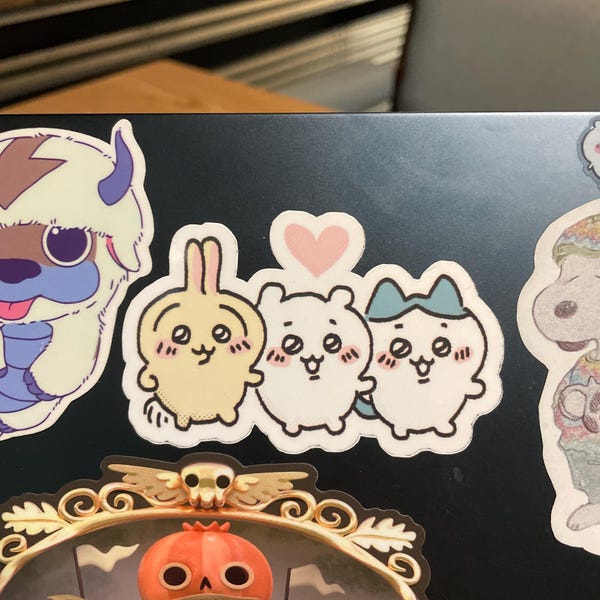 Chiikawa and Friends Sticker Cute Funny Gift Hachiiware Usagi Kurimanju ...