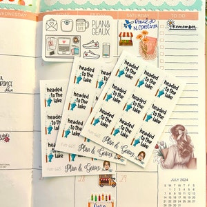 Camping Stickers, Caravan Planner Stickers, Camper Sticker, Glamping ...