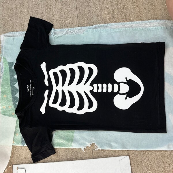 DIY Iron-on Transfer - Full Skeleton Costume -- Rib Cage, Pelvis, Arm ...