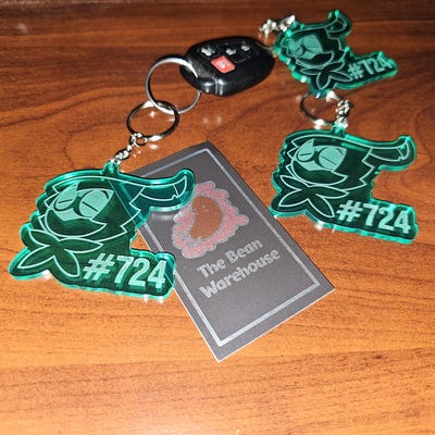 Pink P90 Keychain, Charm, or Necklace FN P90 P-chan Laser-cut Acrylic ...