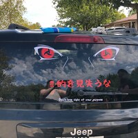 Red Eye Anime Sticker/decal - Etsy