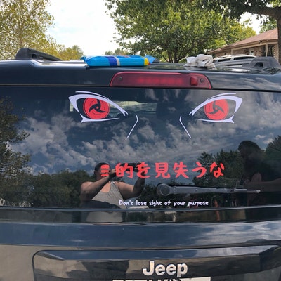 Red Eye Anime Sticker/decal - Etsy