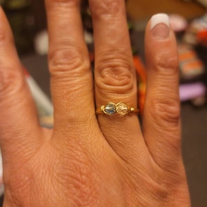 Sleek Green and White Spotted Jade Ring Sterling Silver | Etsy