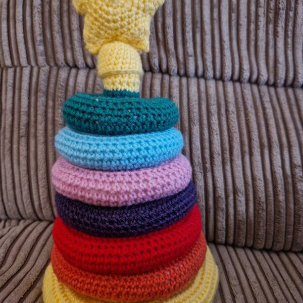 Stacking Toy Crochet Pattern Crochet Rainbow Stacking Toy Pattern ...