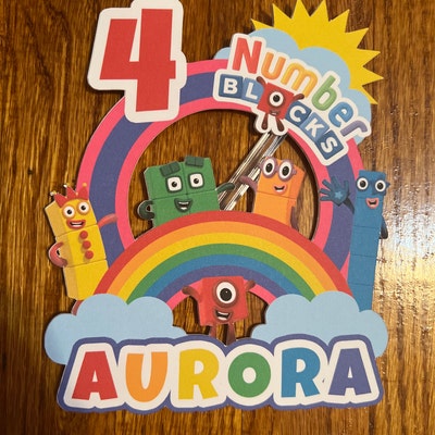 Numberblocks Cake Topper, Numberblocks Inspired Cake Topper ...