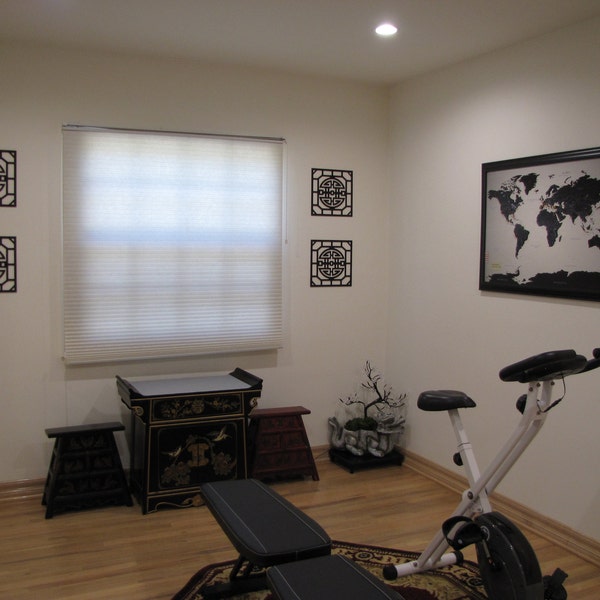 Asian Style Wooden Handmade Wall Decoration Panel, Room Division, Wall ...