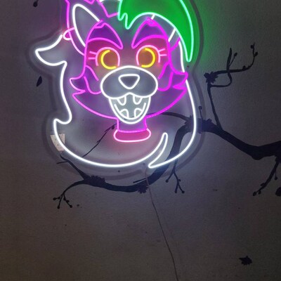 FNAF Roxanne Wolf LED Neon Sign, Custom Neon, Neon Light - Etsy