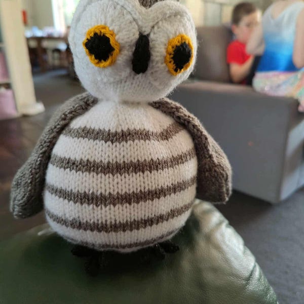 Twit Twoo Snowy Owl Toy Knitting Pattern PDF Digital Download - Etsy