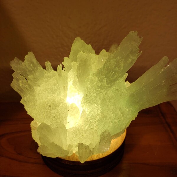 Crystal Light Stand // MADE TO ORDER // Crystal Lamp // Led Light ...