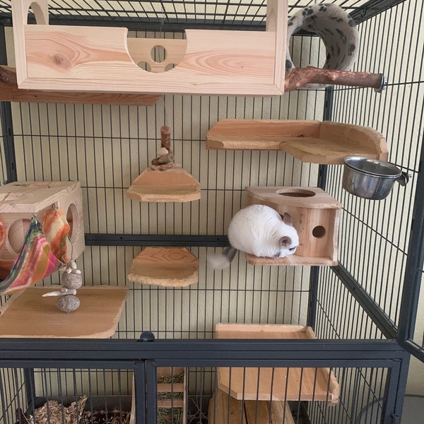 Corner Wood House for Chinchilla Rat - Etsy