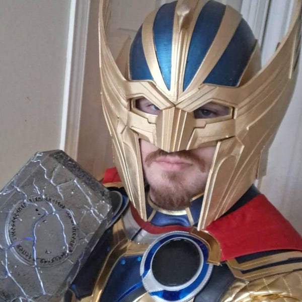 Black Bolt Cosplay Helmet - Etsy